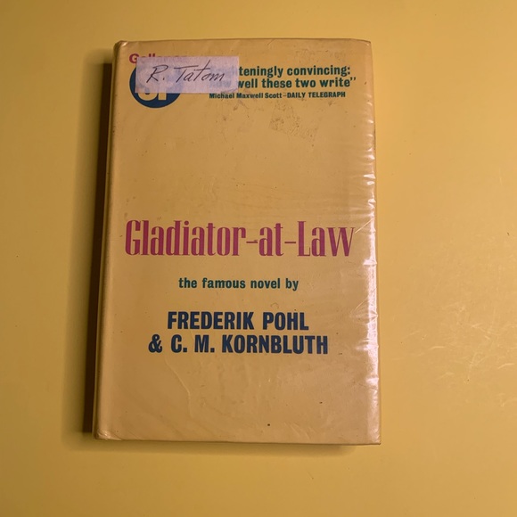 Vintage | Accents | Gladiatoratlaw By Frederik Pohl Cm Kornbluth | Poshmark